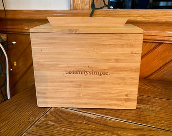 Large Recipe Box - Etsy