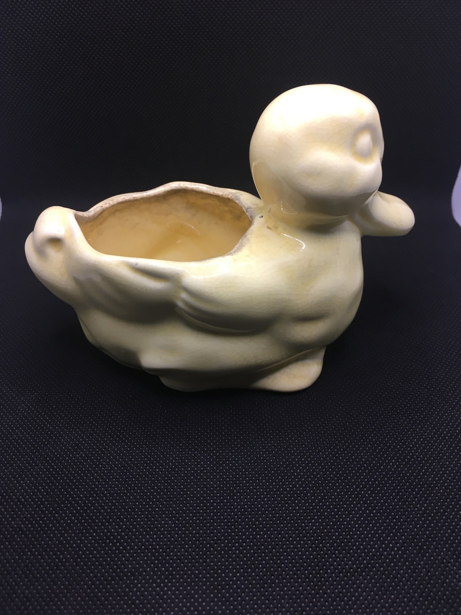 Vintage Yellow Duck Planter Pottery Ceramic Duckling 1950s - Etsy 日本