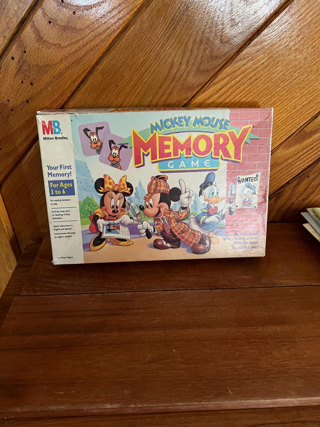 Vintage Mickey Mouse Memory Game Milton Bradley 1990 Missing 1 Card - Etsy