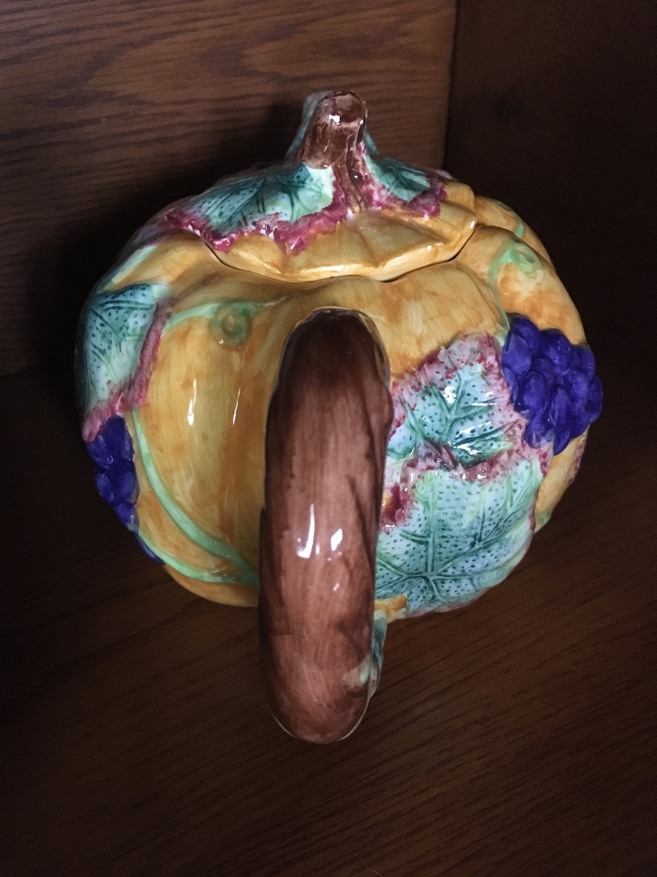 Vintage Pumpkin Fall Nantucket Teapot Pumpkin Shaped Grapes - Etsy