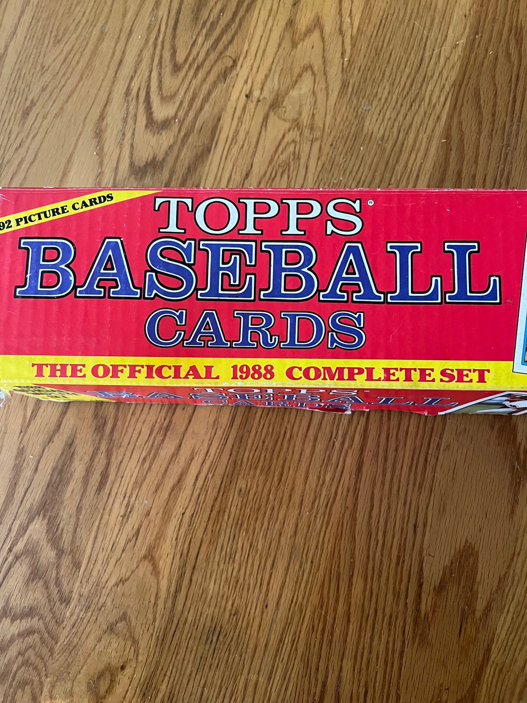 Vintage Topps 1988 Baseball Cards Set of 792 Picture Cards Unsealed Box ...