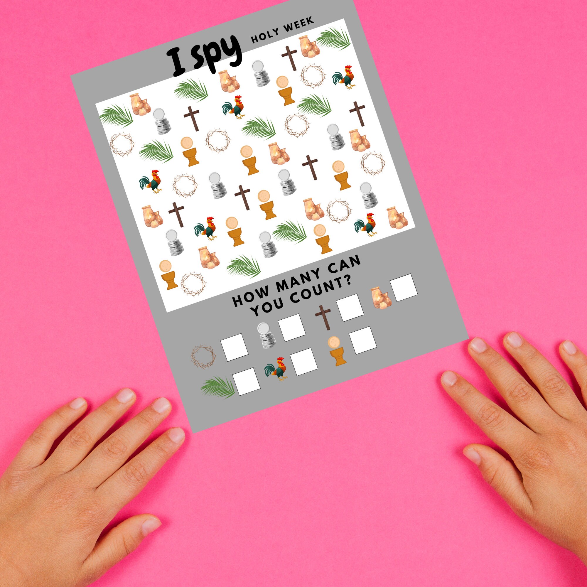 I Spy Activity Page Holy Week Busy Bag - Etsy