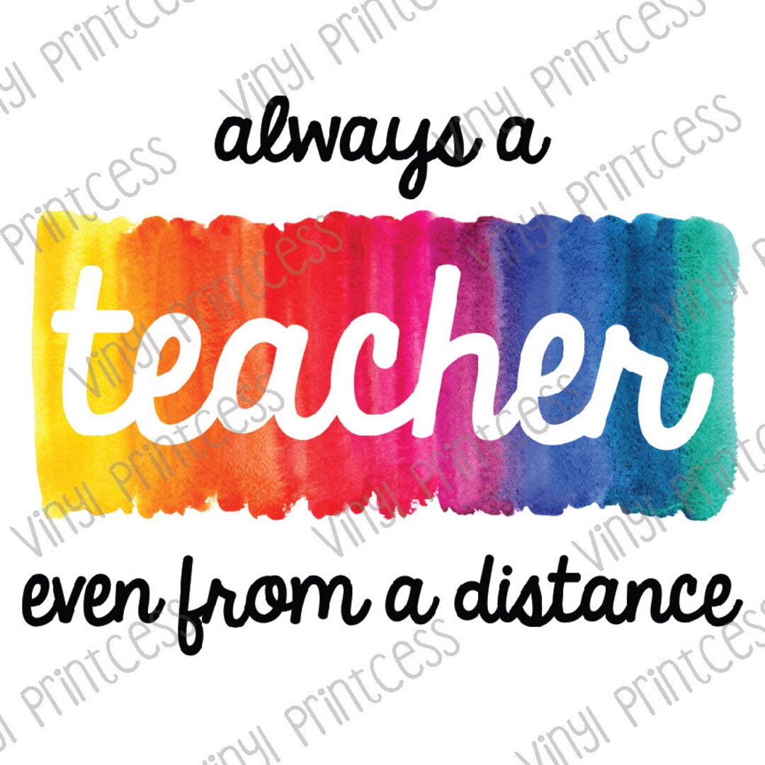 Teacher Sublimation PNG Digital Download, Rainbow, Sublimation File ...