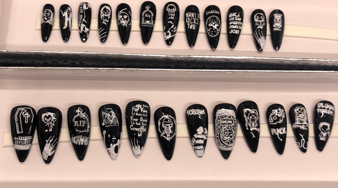 Freddy and Jason Fake Fingernails False Nails Gift Present - Etsy