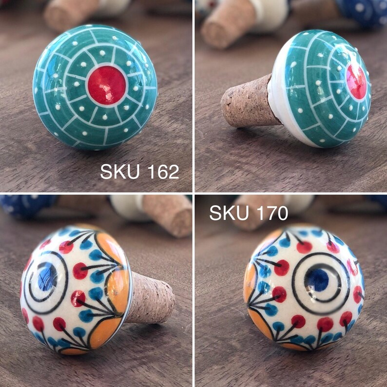 Ceramic Wine Stopper (set of 2),bottle Stopper,gift for Mother ...