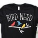 Bird Nerd Bird Watching Vintage Birdwatching Bird Watcher Gift T-shirt ...