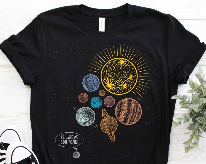 Solar System Planets T-shirt Space Geeks Gift Space Shirt - Etsy