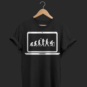 Programming Coding Evolution Funny T-shirt, Web Developer Programmers Software Developers Coder ...