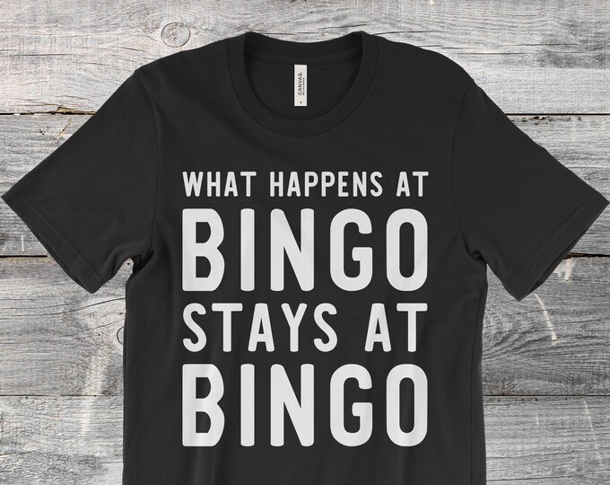 Bingo Shirt Bingo Gift Bingo Tshirt Lucky Bingo Shirts | Etsy