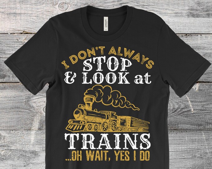 Train T-shirt Train T Shirts Railroad Shirt Train Tshirt - Etsy