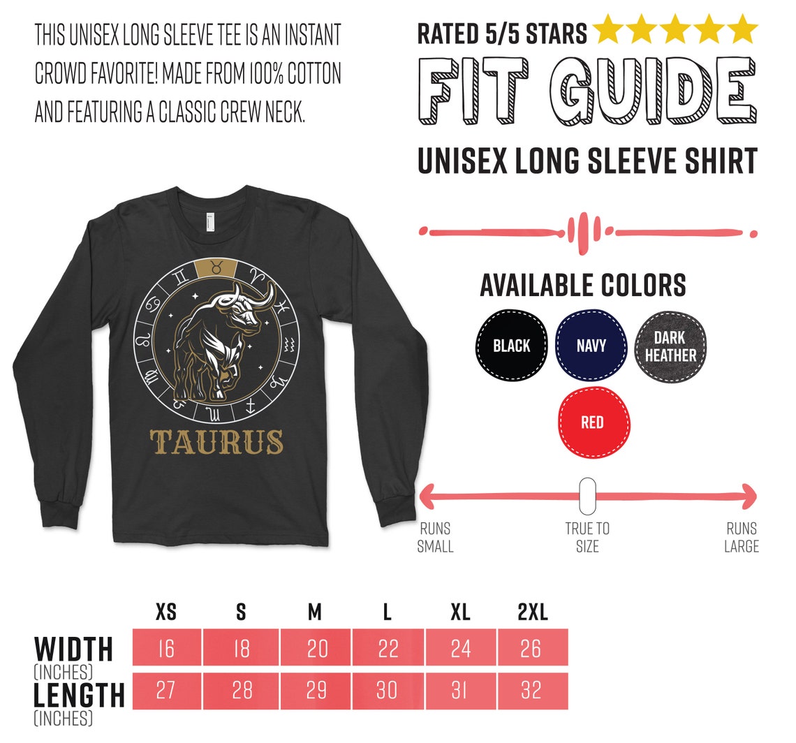 Taurus Horoscope Zodiac Astrological Sign Graphic Design T-shirt, Born ...
