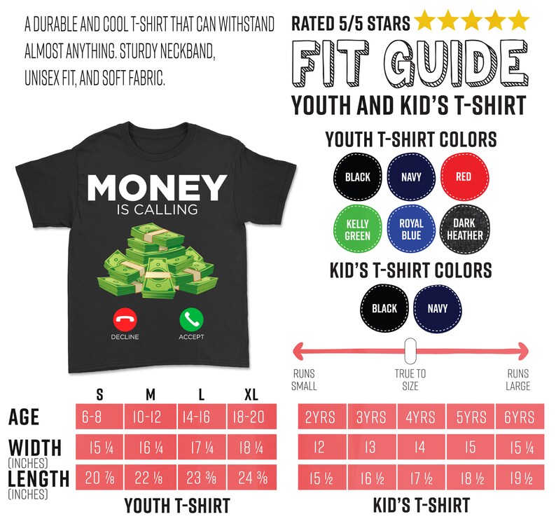 Hustle Hundred Dollar Bill Money Calling T-shirt Wealth - Etsy