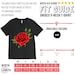 Single Red Roses Flower of Cute Red Roses Flower Gardening T-shirt ...
