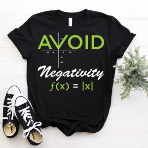 Avoid Negativity Mathematician Math Algebra Pun Equation Function ...