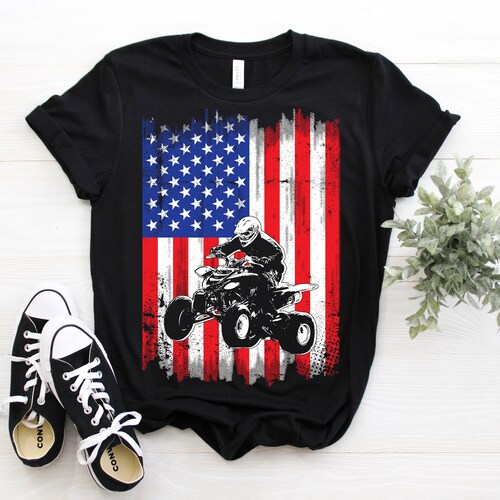 Quad Riding Shirt Hoodie American Flag ATV Racing Gift 4 - Etsy