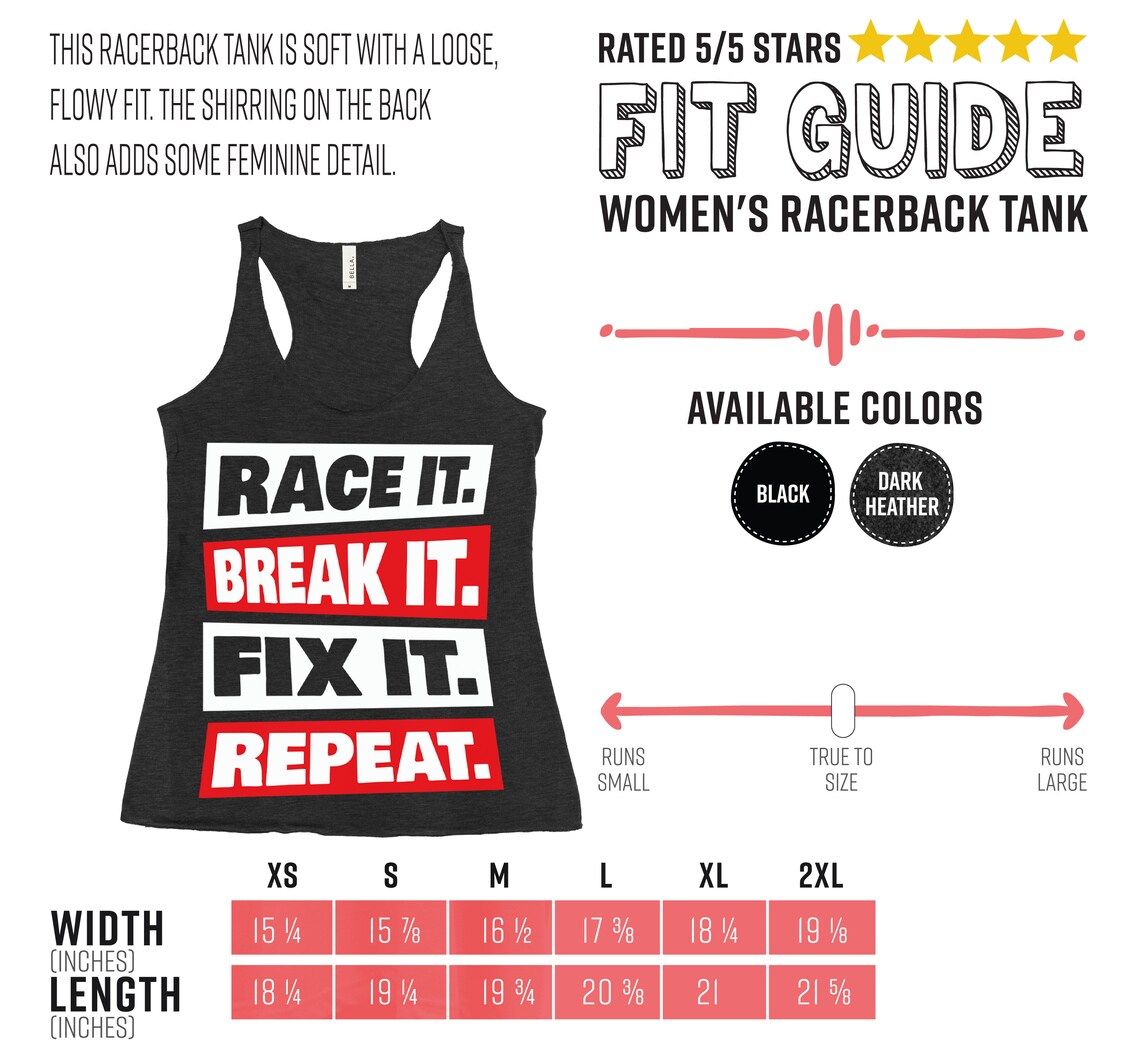 Race It Break It Fix It Repeat T-shirt, Build It Tune It Drag Racing ...