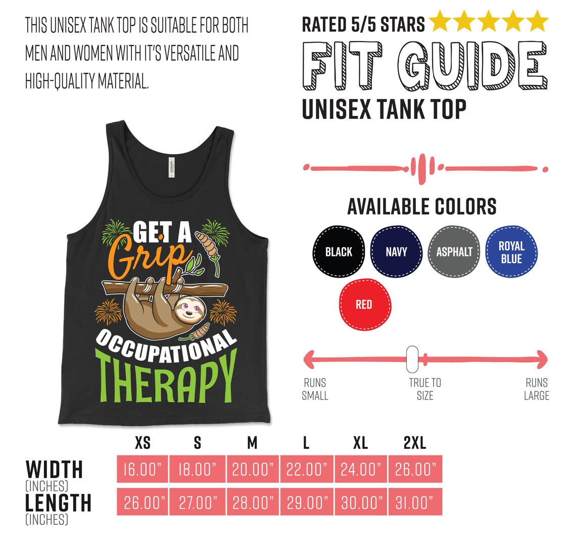 Get A Grip Occupational Therapy Sloth Lover T-shirt, OT Therapist Gifts ...