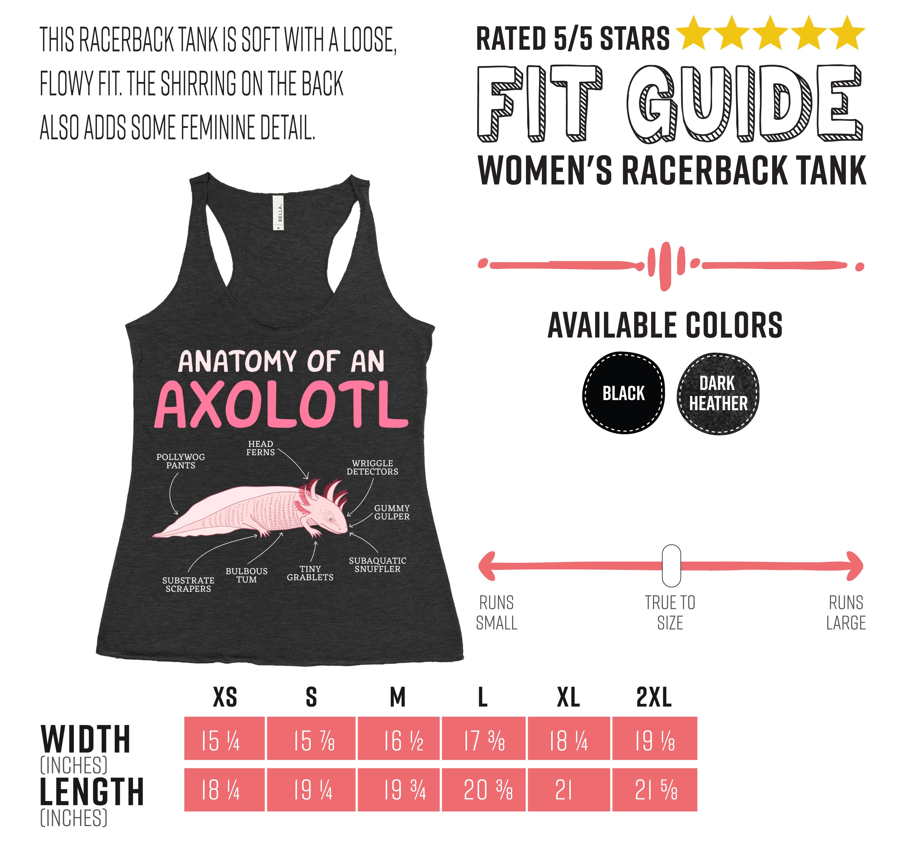 Anatomy of an Axolotl Axolotls Amphibian Lover Gift Girls Teens Boys ...