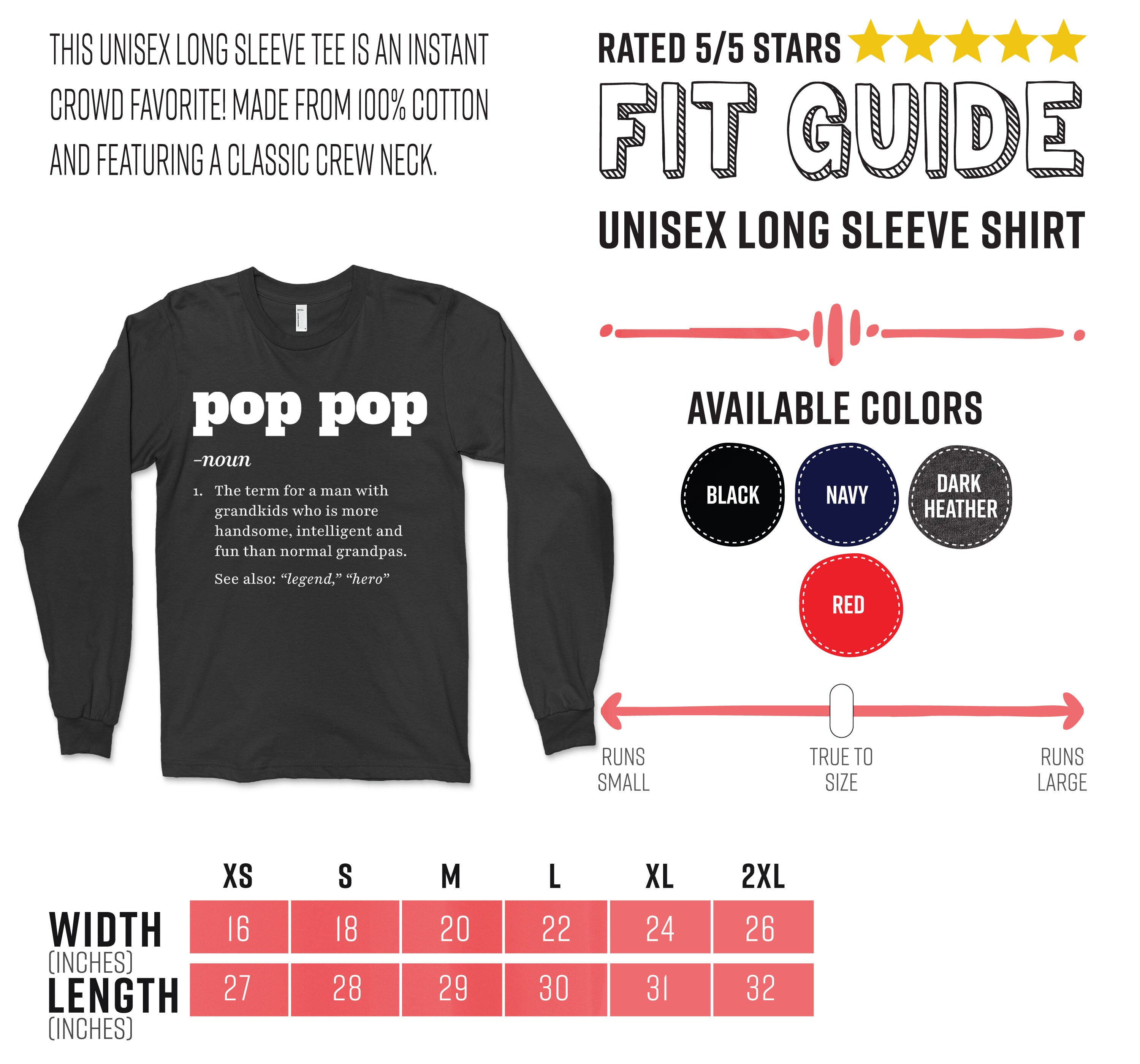 Pop Pop Definition Funny Poppop Dictionary for Men Grandpa T-shirt ...