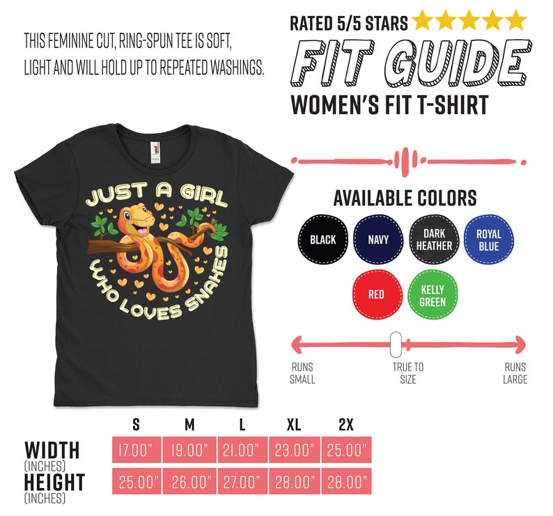 Just a Girl Who Loves Snakes T-shirt, Funny Snake Shirts, Cute Snake ...