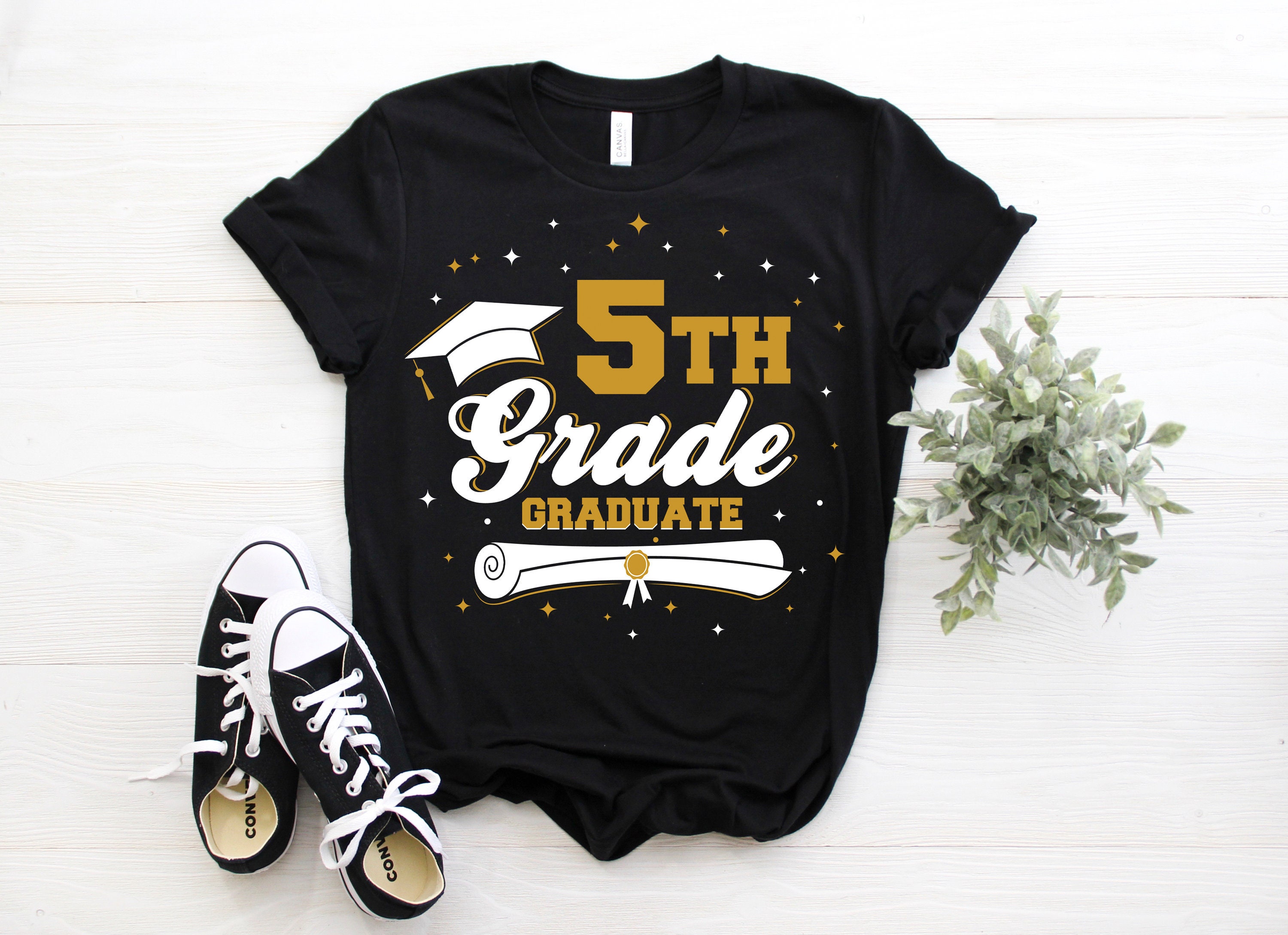 5th Grade Class School Graduate Graduation Gifts T-shirt, Graduated ...