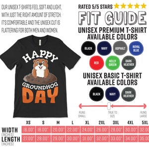 Happy Groundhog Day T-shirt, Groundhogs Lovers Gift Tees, Cute ...