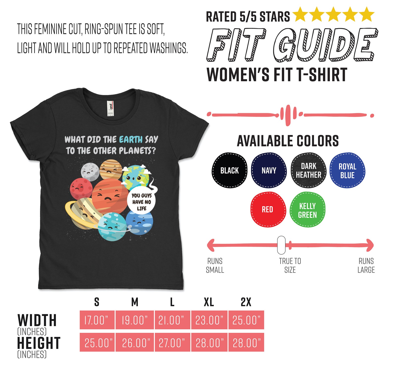 Solar System Planets T-shirt Space Geeks Gift Space Shirt - Etsy