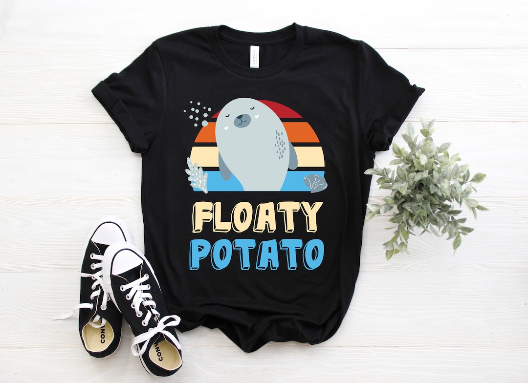 Floaty Potato Manatee Lovers T-shirt, Cute Funny Manatee Shirts ...