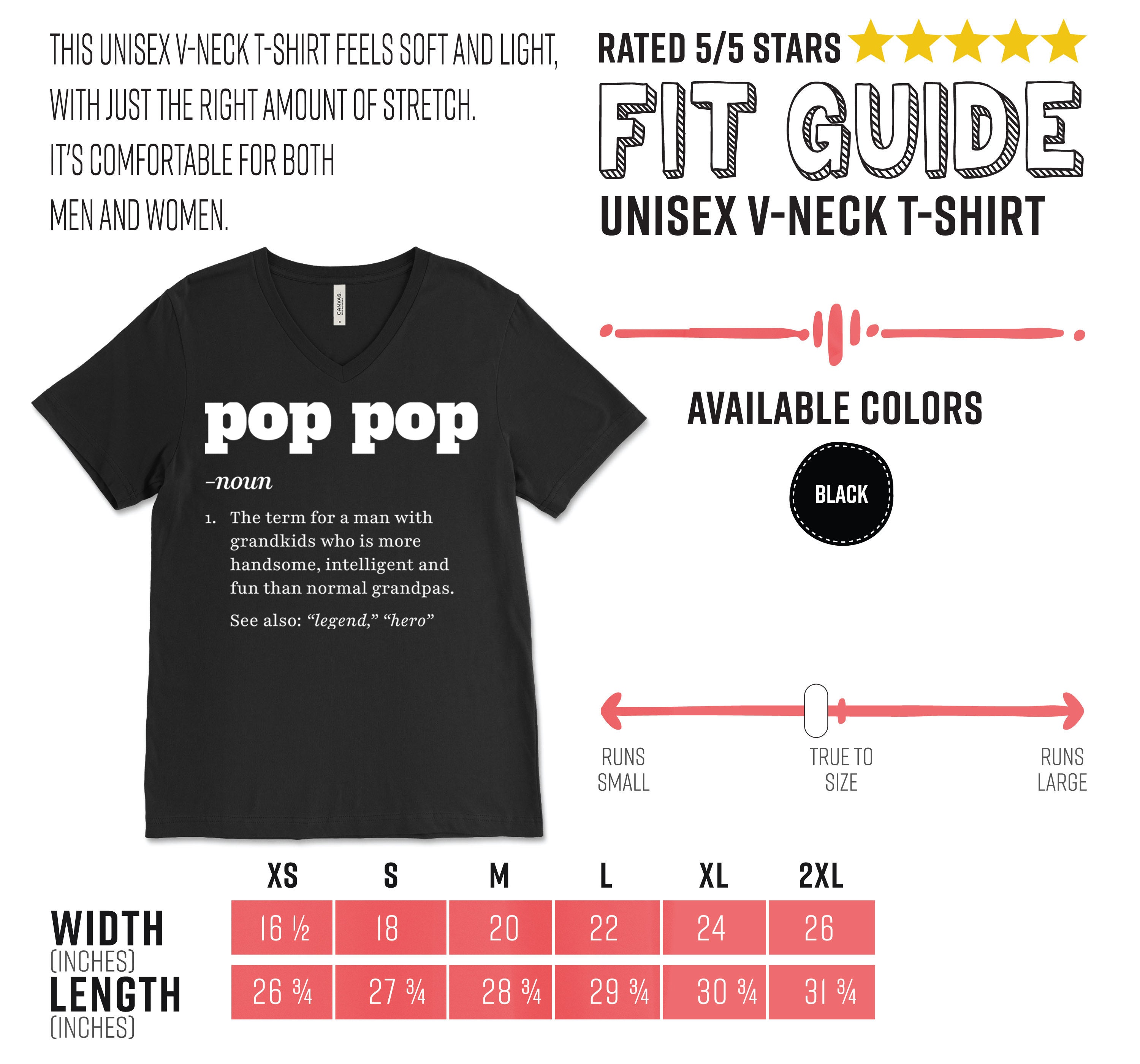 Pop Pop Definition Funny Poppop Dictionary for Men Grandpa T-shirt ...