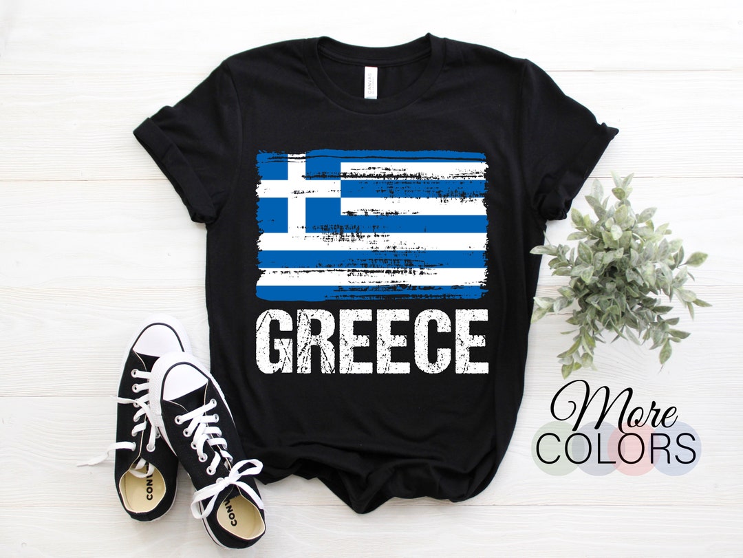 Greece Greek Flag Pride Vintage Gift T-shirt, Heritage Patriotic Born ...