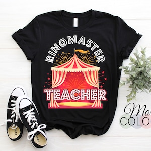 Circus Staff Ringmaster Costume Carnival Vintage T-shirt, Clowns Tamer ...
