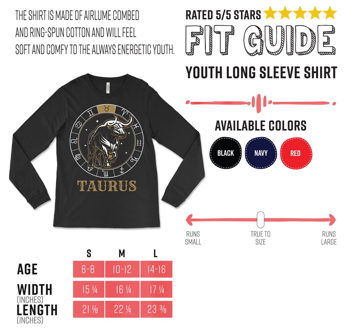 Taurus Horoscope Zodiac Astrological Sign Graphic Design T-shirt, Born ...