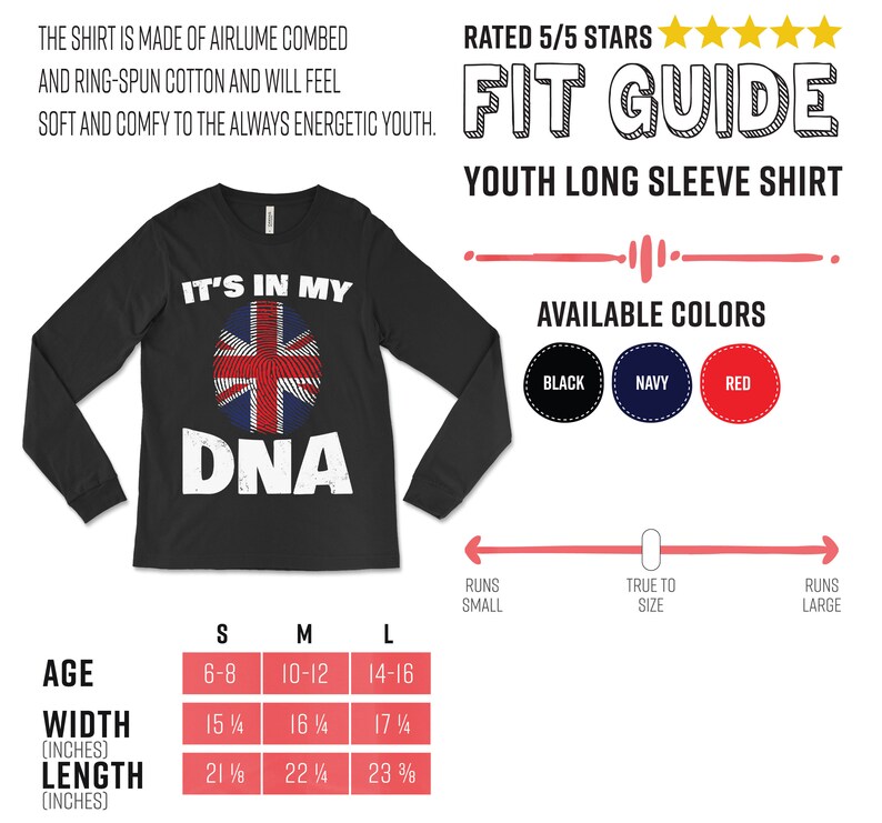It's My DNA UK Union Jack United Kingdom England Funny T-shirt, London ...