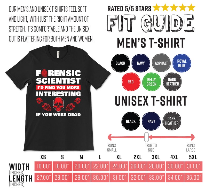 Forensic Science T-shirt, Crime Scene Evidence Tshirt, DNA Fingerprints ...