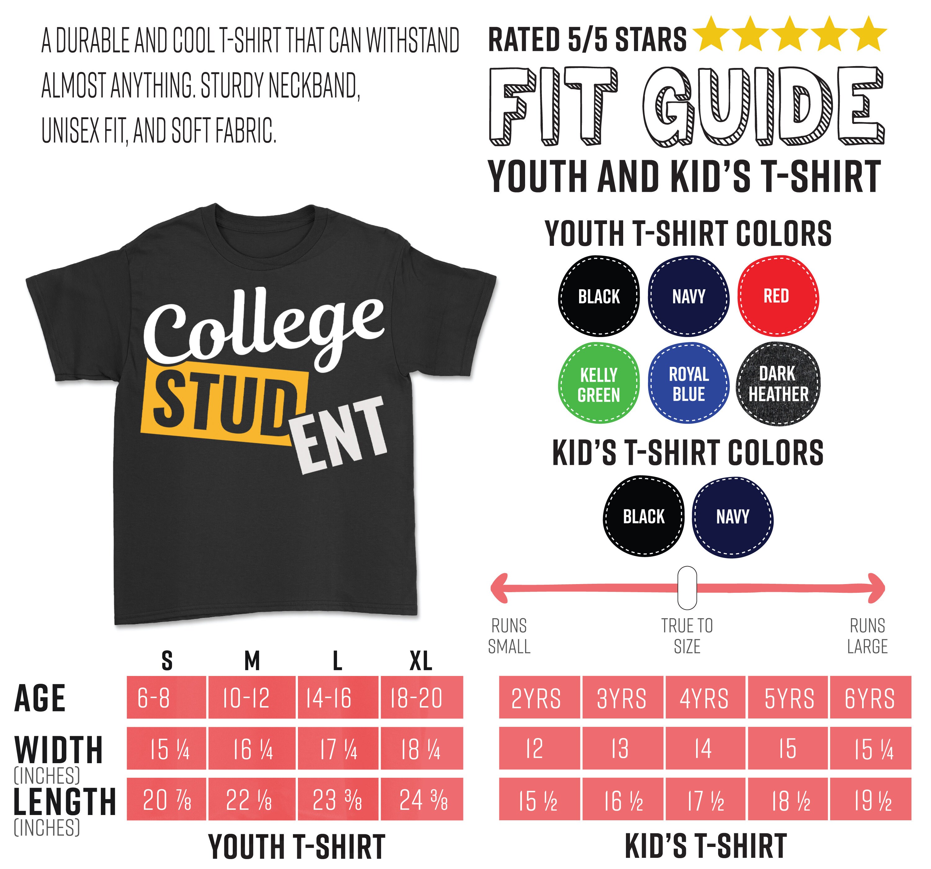 College Student Stud Funny College Apparel Gift T-shirt ent - Etsy