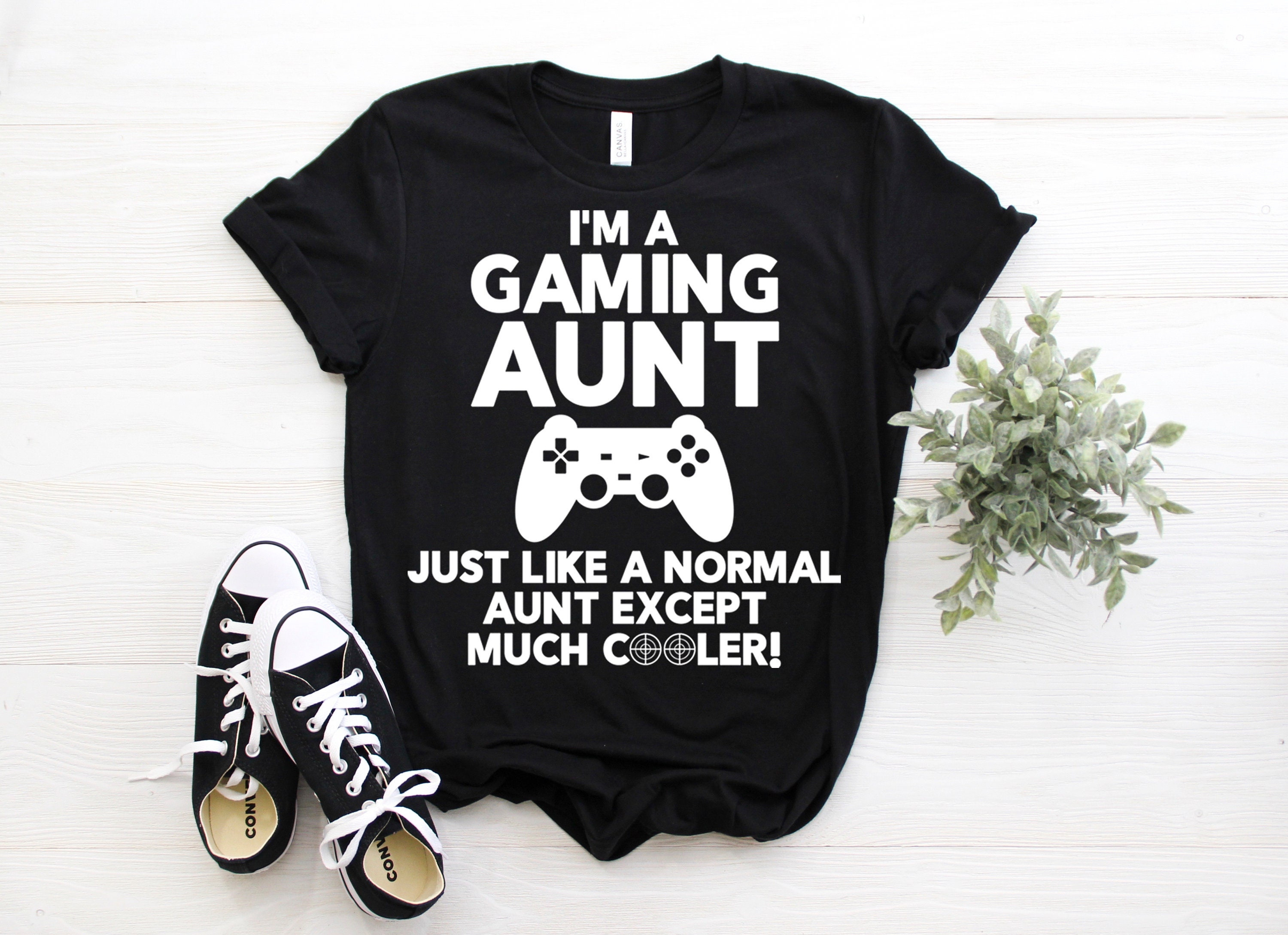 Gaming Aunt Shirt Video Game Controller Tee Playing Games - Etsy