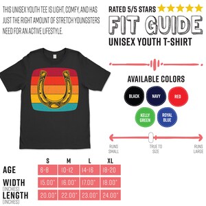 Horseshoe Vintage Retro Gifts T-shirt, Equestrian Western Horses Rodeo ...