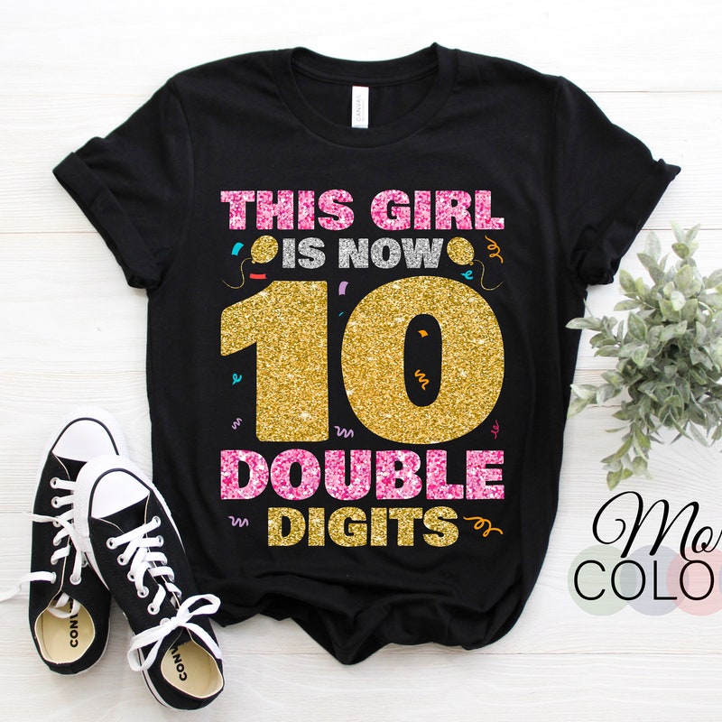 10 Birthday Shirt Girl - Etsy