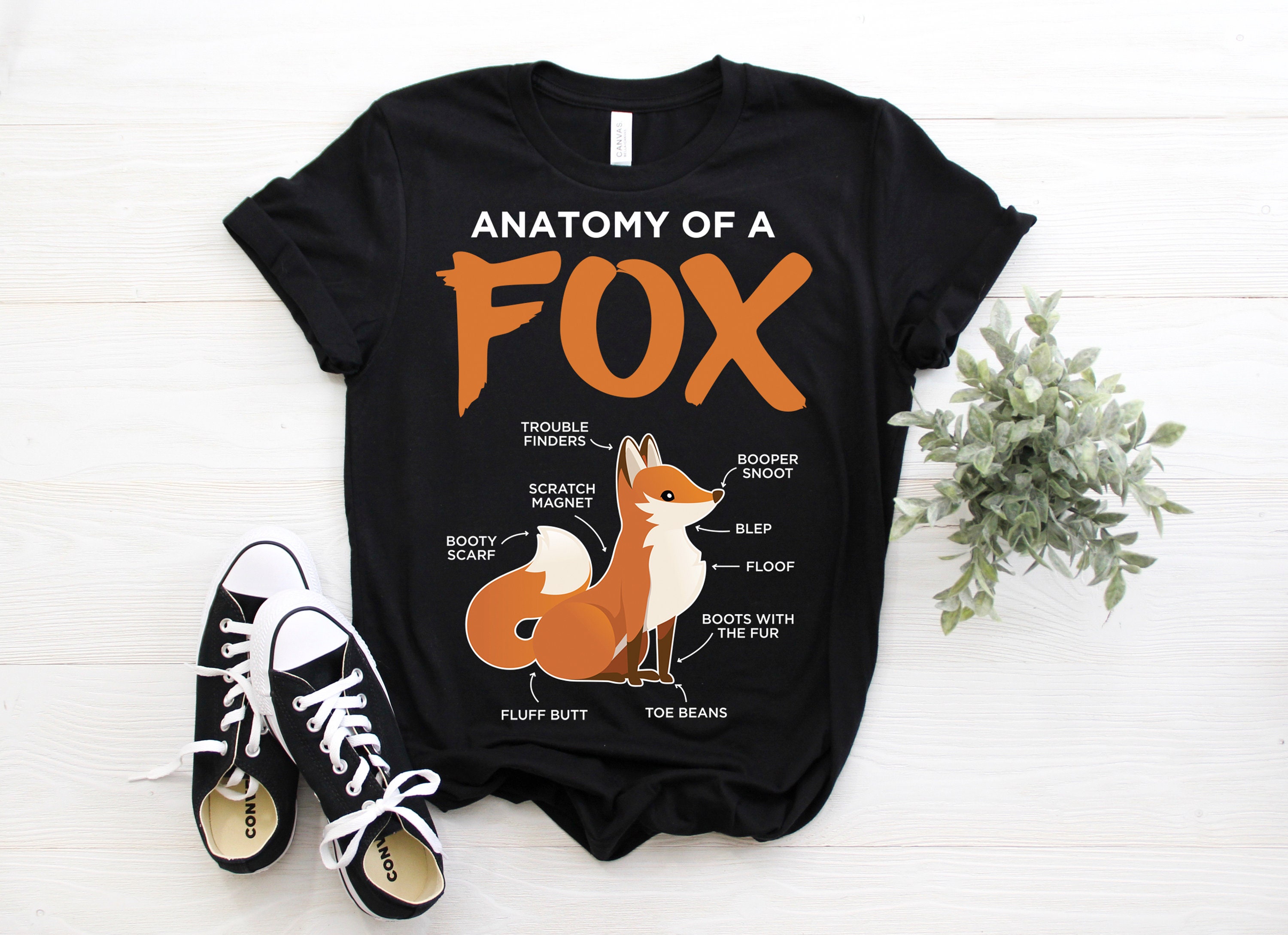 Anatomy of A Fox Funny T-shirt Red Foxes Lovers Adorable - Etsy