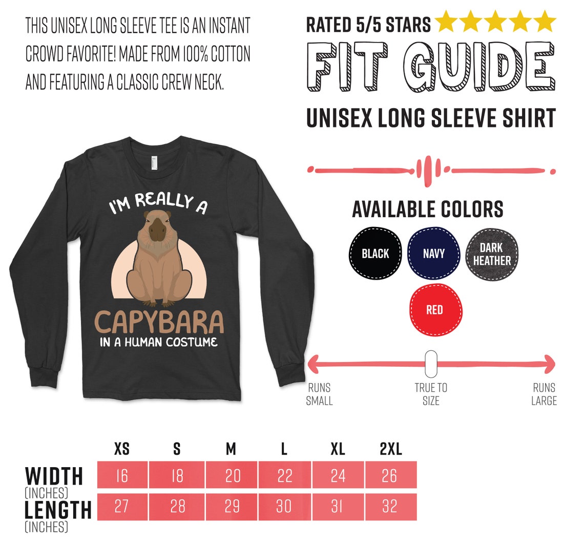 I'm A Capybara in A Human Costume T-shirt Capybaras | Etsy