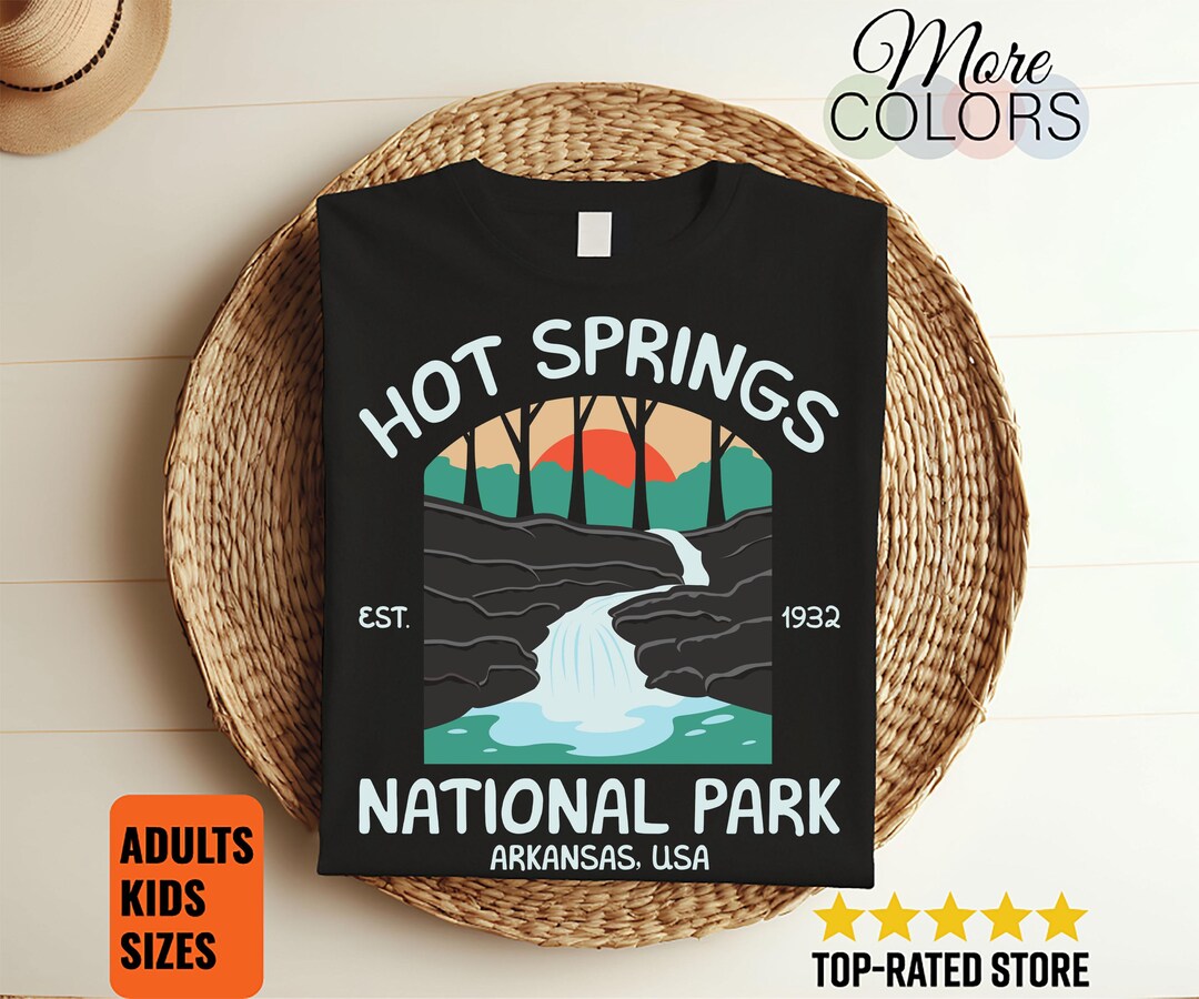 Hot Springs National Park US Vintage T-shirt, USA Garland County ...