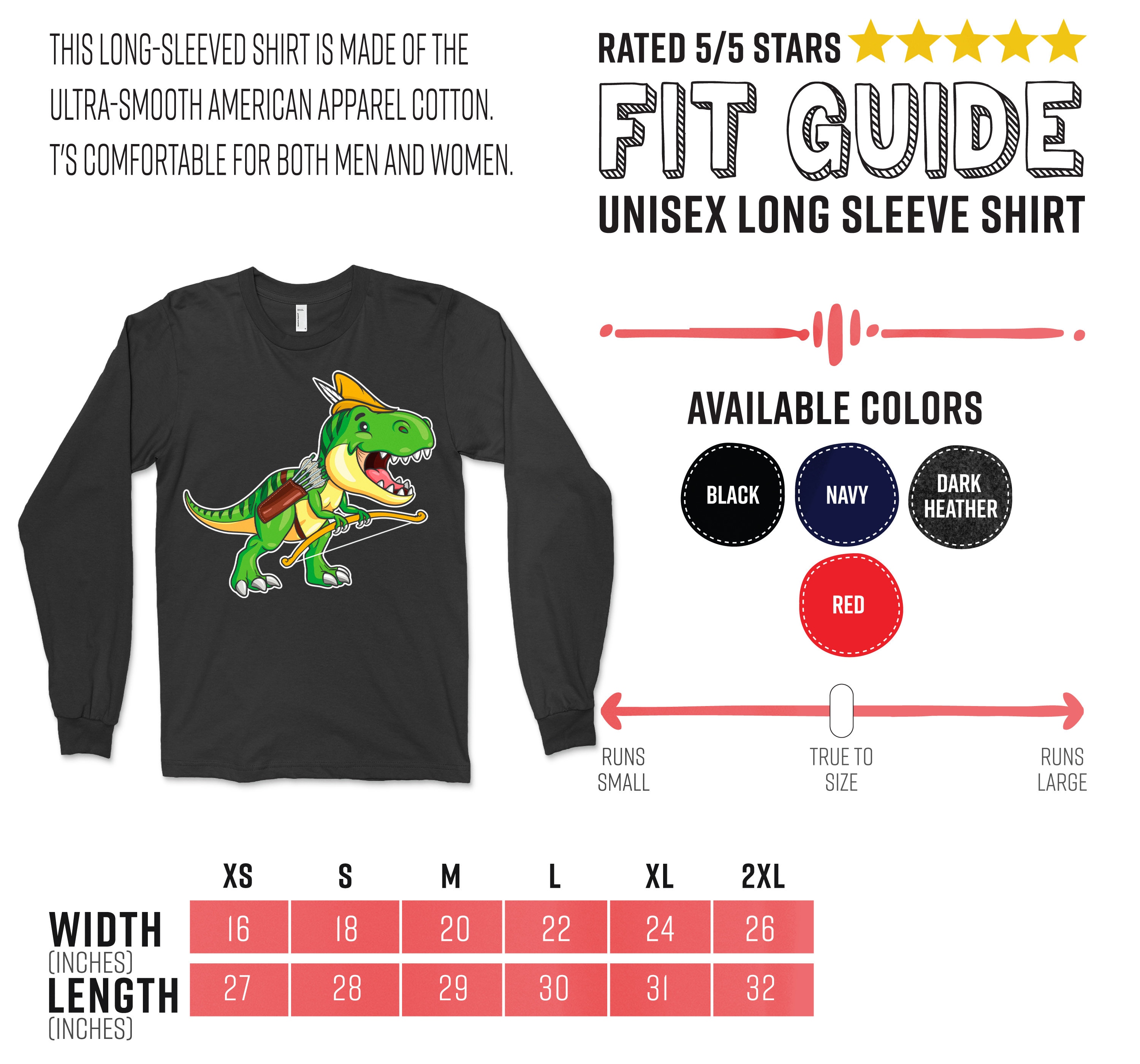 Archery T-rex Archer Gift Outfit, Arrow Bow Sport Dino Dinosaurs Lover ...