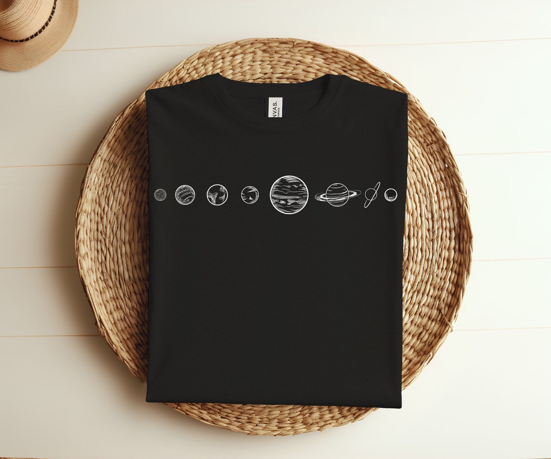 Planet Parade Astronomy Stars Sun Moon Planets Astronaut T-shirt ...