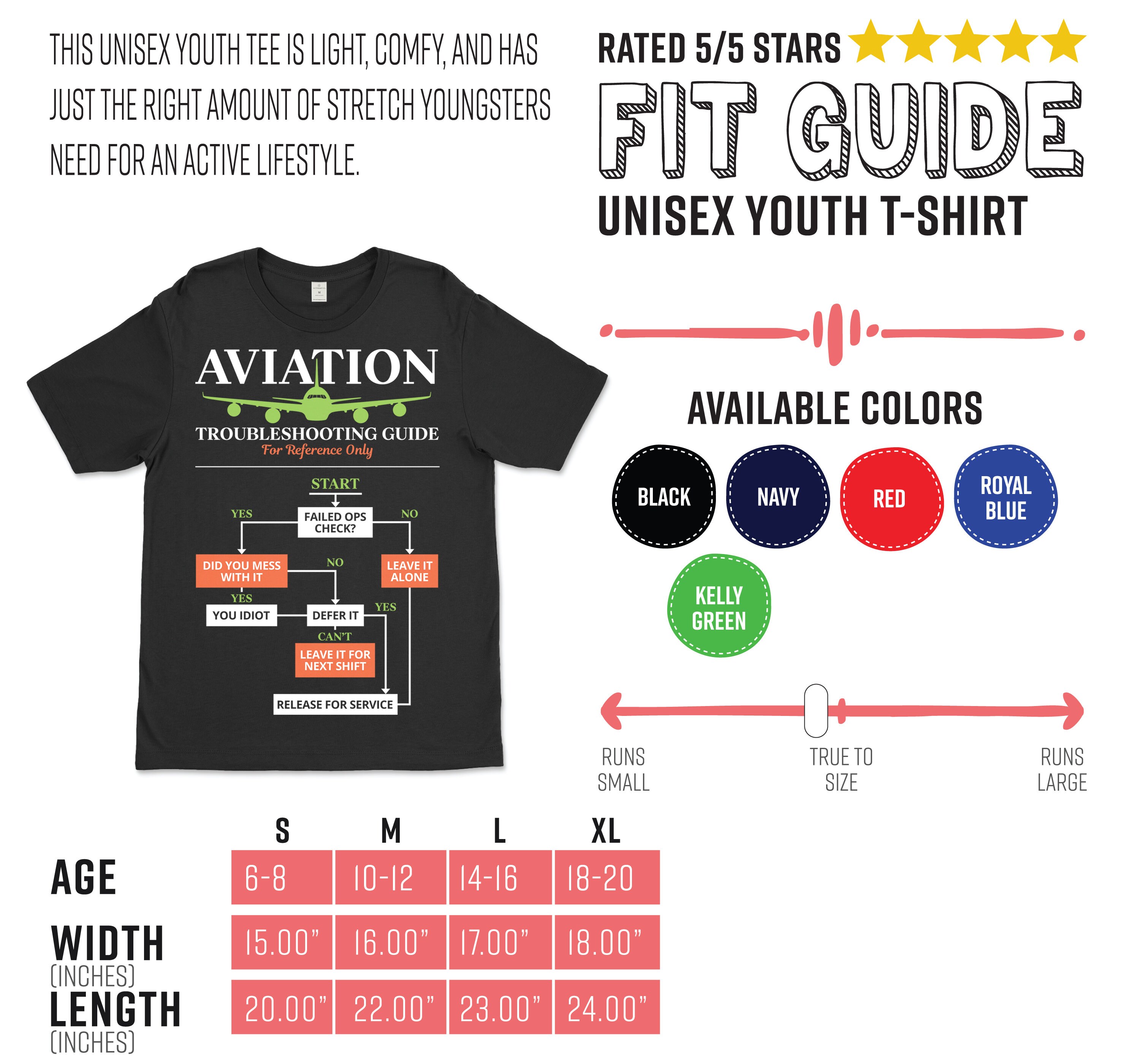 Pilot Airplane Aviation Troubleshooting Guide Funny T-shirt, Vintage ...