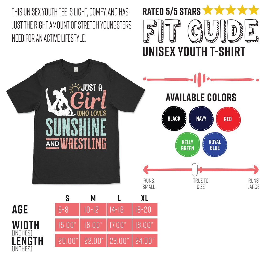Wrestling Girl Wrestlers Sport Vintage Wrestler Gift Cute T-shirt, High ...