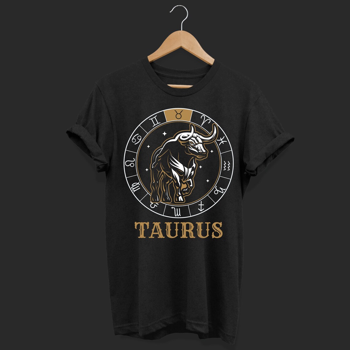 Taurus Horoscope Zodiac Astrological Sign Graphic Design T-shirt, Born ...