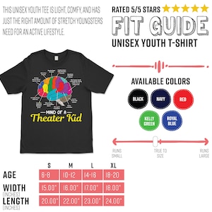 Mind of Theatre Kid T-shirt, Musical Drama Actor Actress Gift, Broadway ...