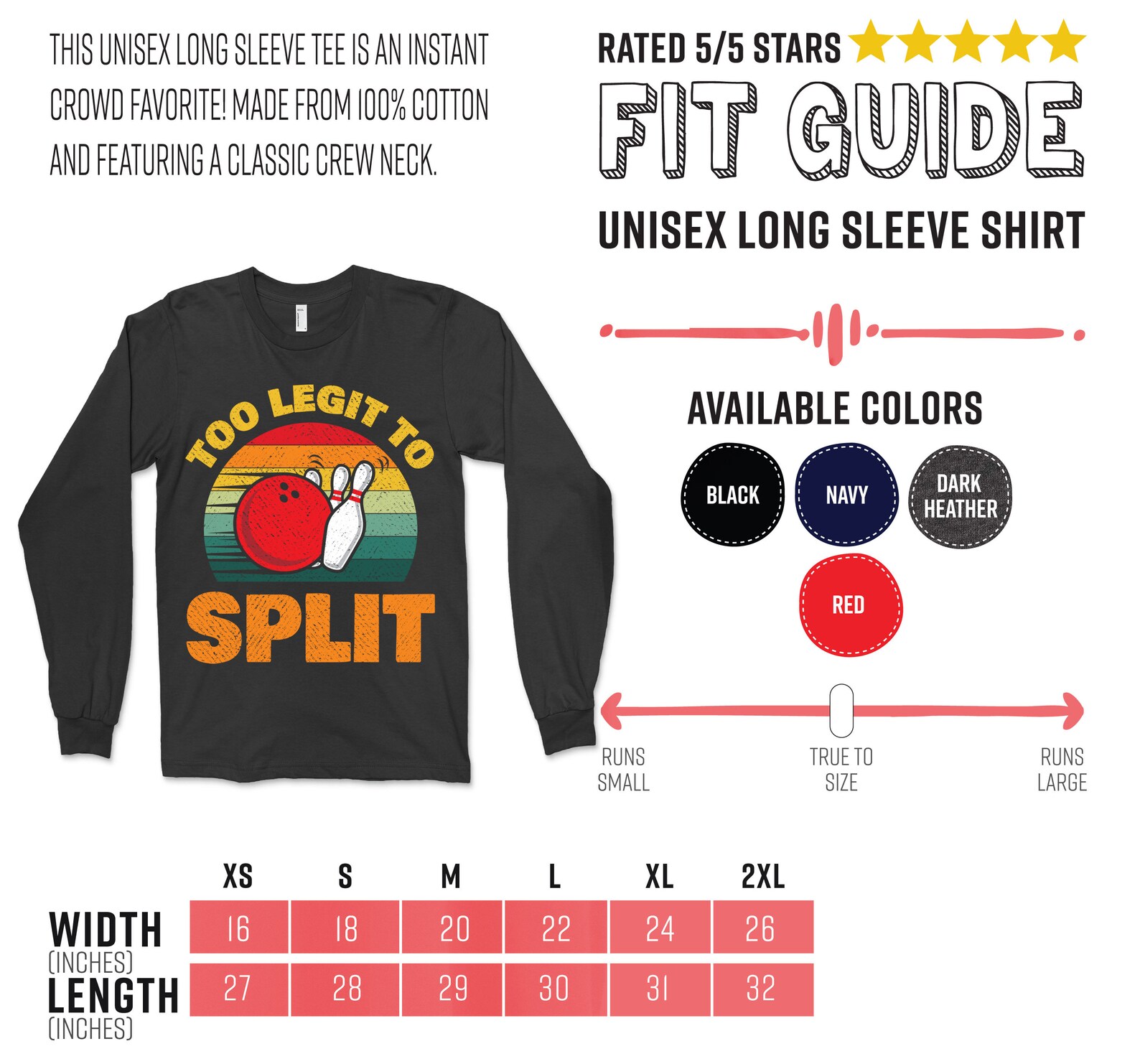 Bowling Too Legit to Split Ball Pin Funny T-shirt, Bowling Player Gift ...