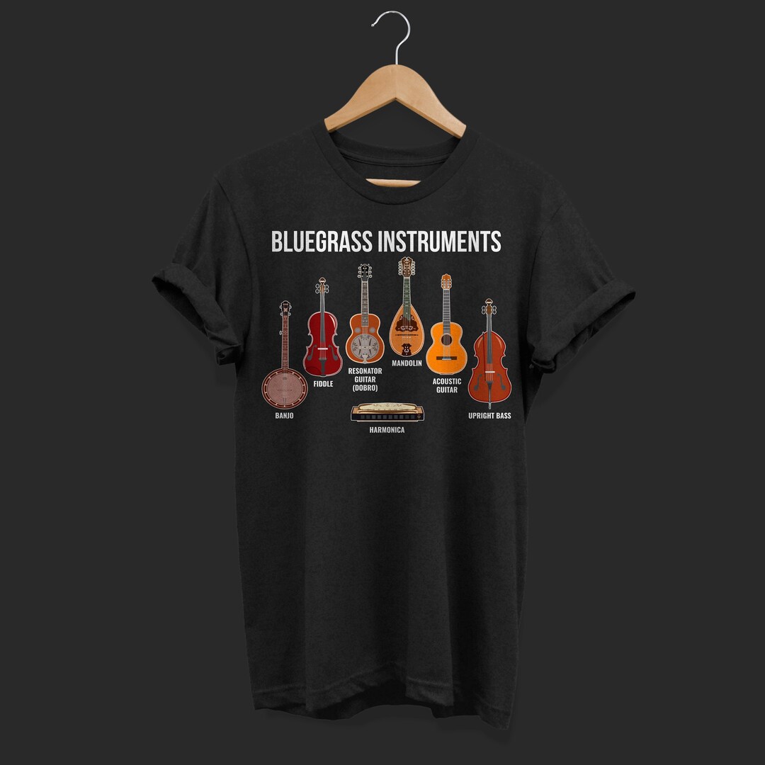 Banjo Bluegrass Instruments Vintage Retro Fans Music Banjo Player Gift ...