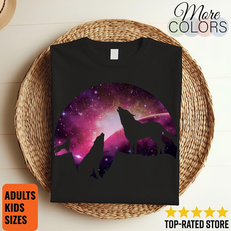 Galaxy Wolf Hoodie - Etsy
